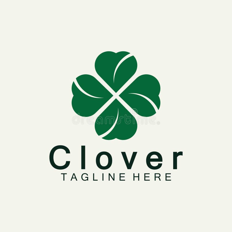 Clover Leaf Logo Template Design Stock Vector - Illustration of floral ...