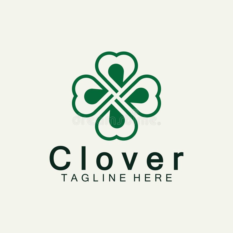 Clover Leaf Logo Template Design Stock Vector - Illustration of vector ...