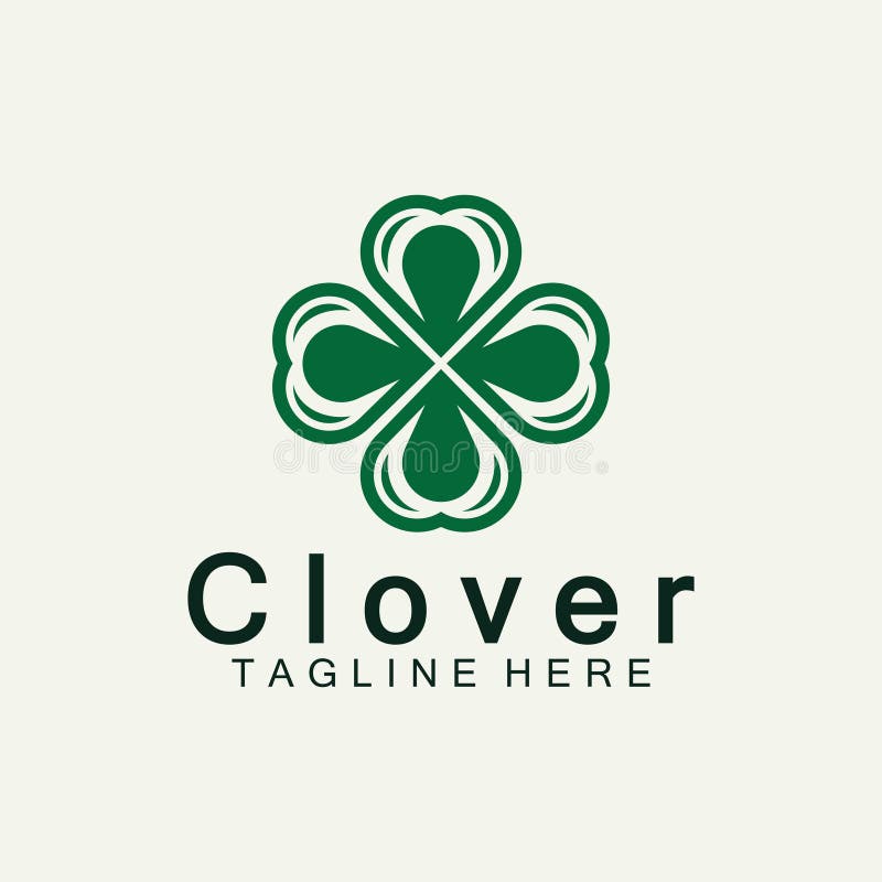 Clover Leaf Logo Template Design Stock Vector - Illustration of ...