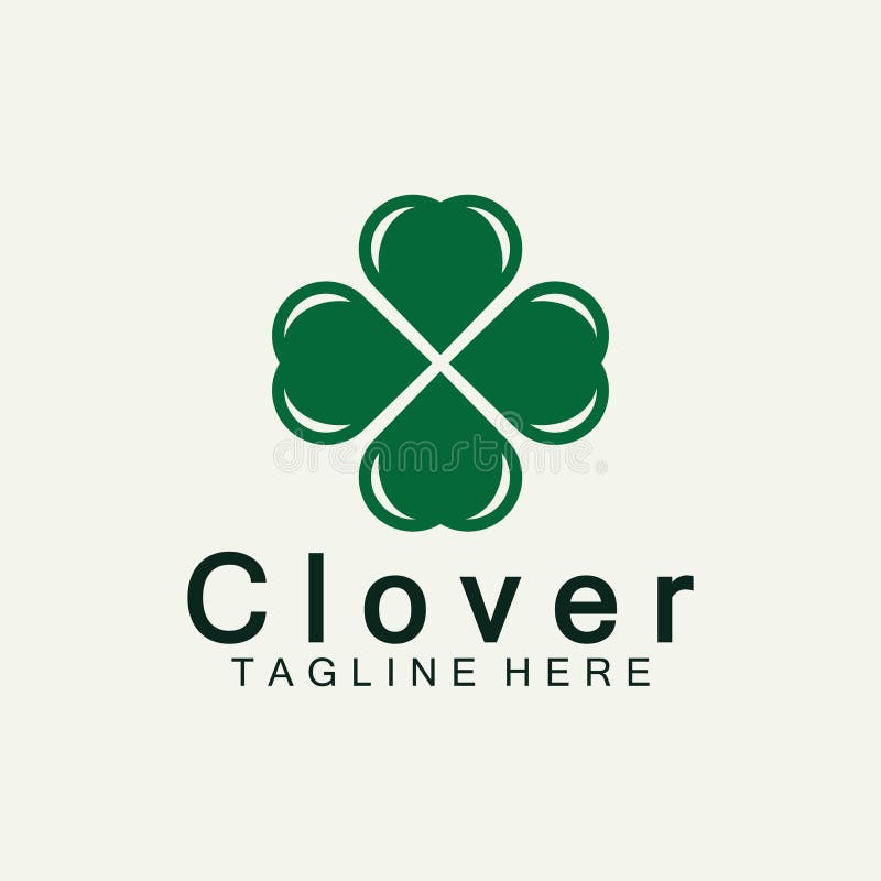Clover Leaf Logo Template Design Stock Vector - Illustration of irish ...