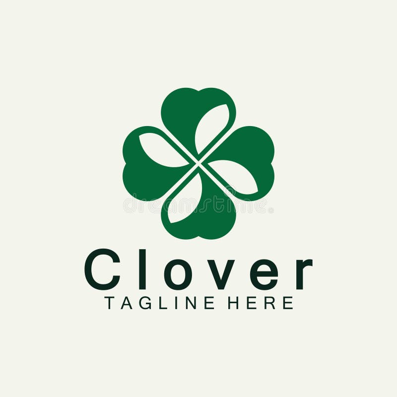 Clover Leaf Logo Template Design Stock Vector - Illustration of design ...