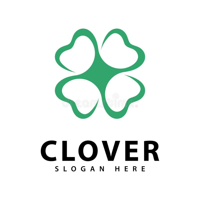 Clover Leaf Logo Template Design Stock Vector - Illustration of ...