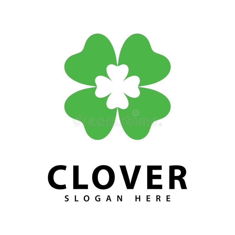 Clover Leaf Logo Template Design Stock Vector - Illustration of vector ...