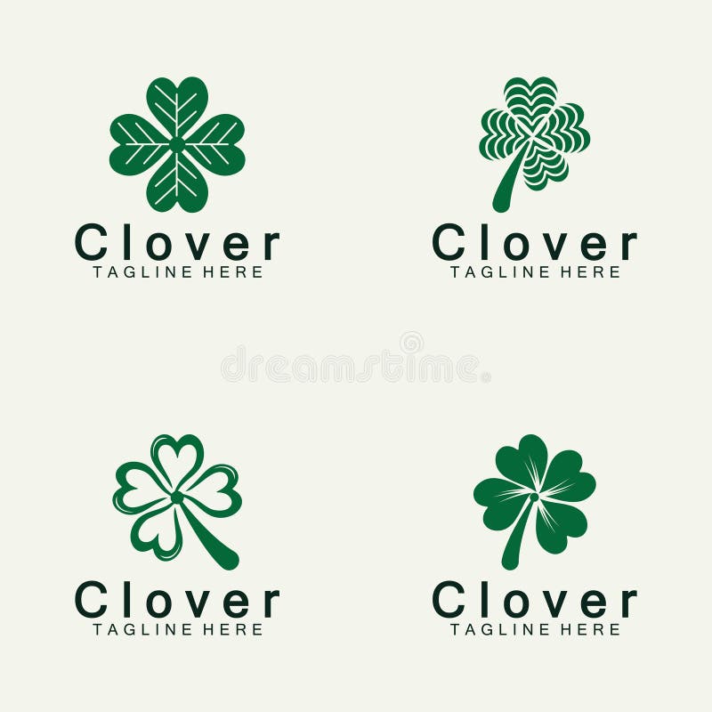 Clover Leaf Logo Template Design Stock Vector - Illustration of leaf ...