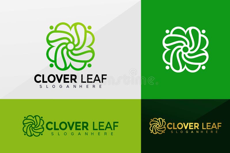 Clover Leaf Logo Vector, Brand Identity Logos Design, Modern Logo, Logo ...