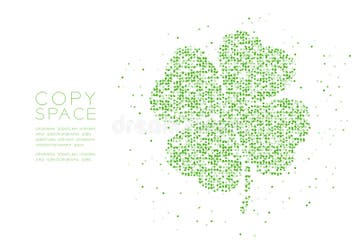 Pixel Four Leaf Clover Stock Illustrations – 48 Pixel Four Leaf Clover ...