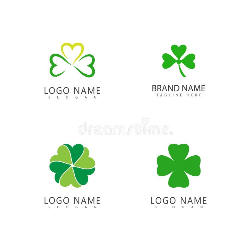 Clover Logo Vector Template Nature and Symbol Stock Vector ...