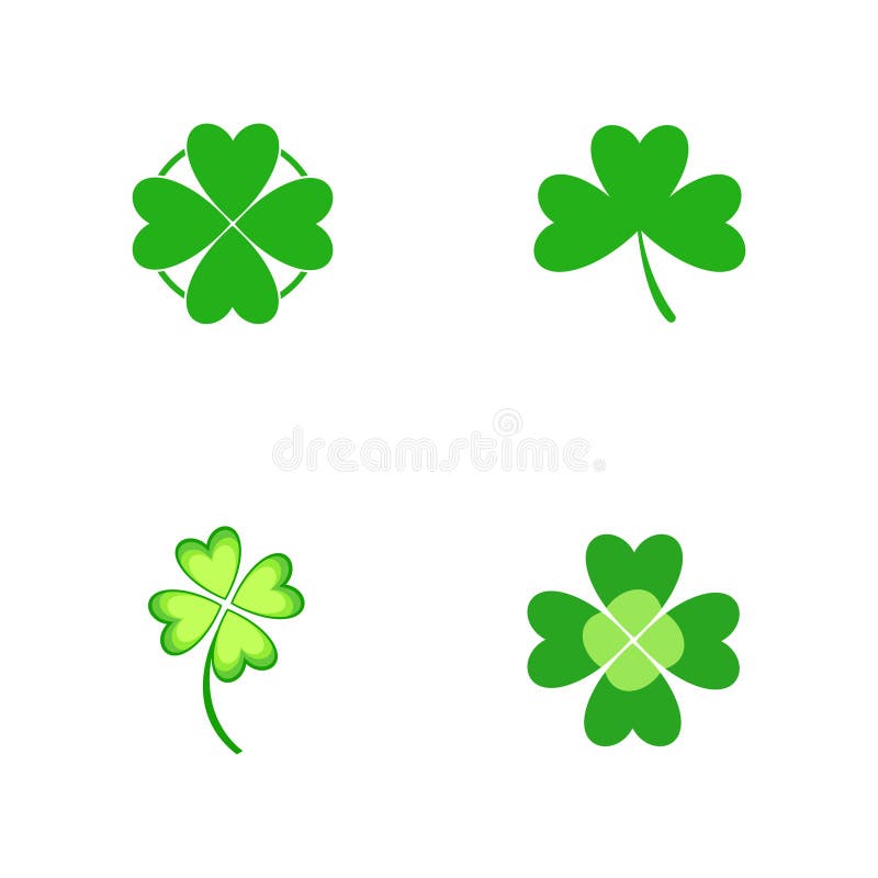 Clover Logo Vector Template Nature and Symbol Stock Vector ...