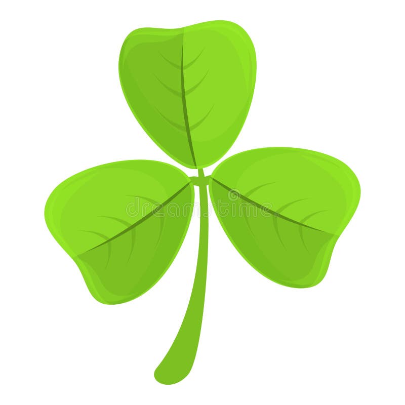 Clover Natural Icon, Cartoon Style Stock Illustration - Illustration of ...