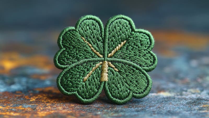 Clover Patch on Textured Bg Stock Image - Image of accessory, decoration: 363305973