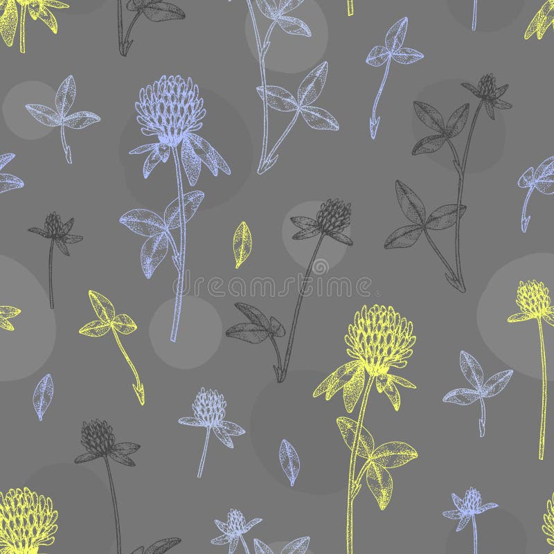 Clover pattern. stock vector. Illustration of graphic - 120779751