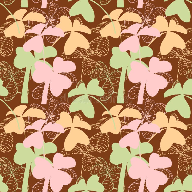 Clover Seamless Pattern. Vector Illustration Stock Vector ...