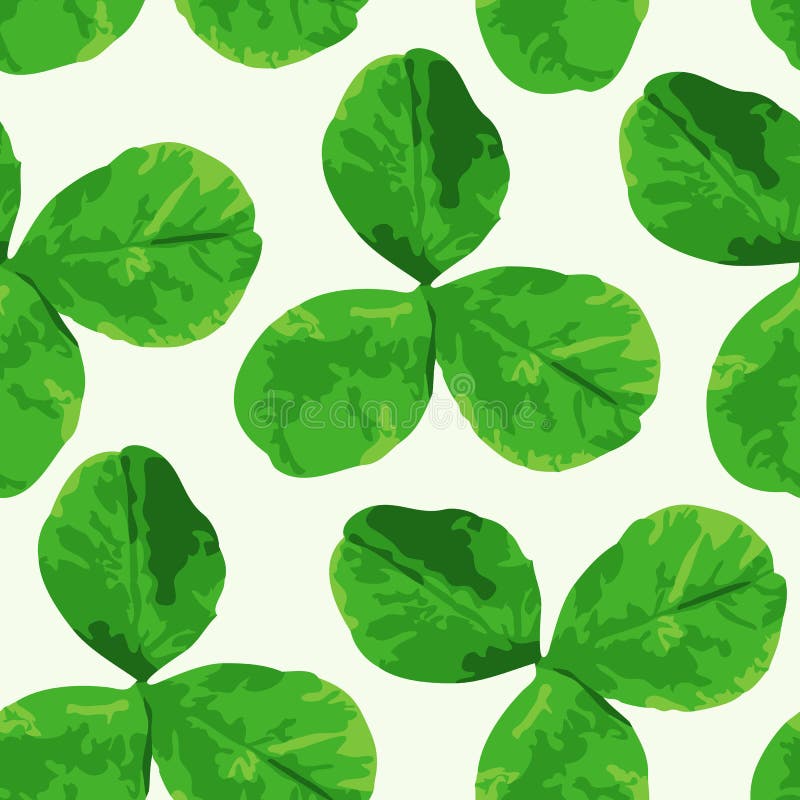Clover seamless pattern stock vector. Illustration of clover - 50862051