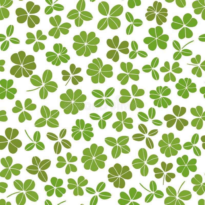 Clover seamless pattern stock vector. Illustration of meadow - 111185415