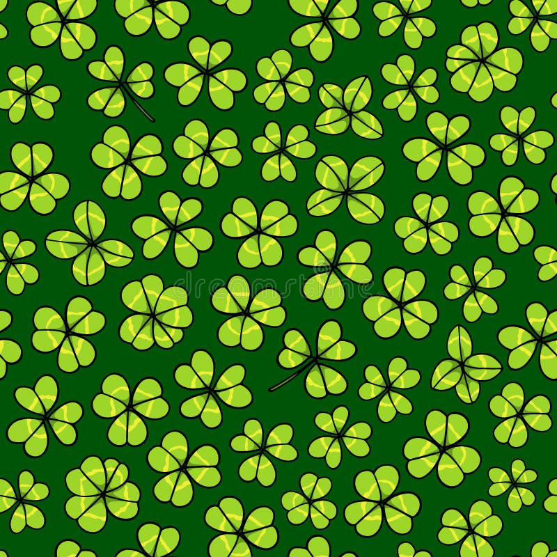 Clover seamless pattern stock vector. Illustration of fabric - 116407182