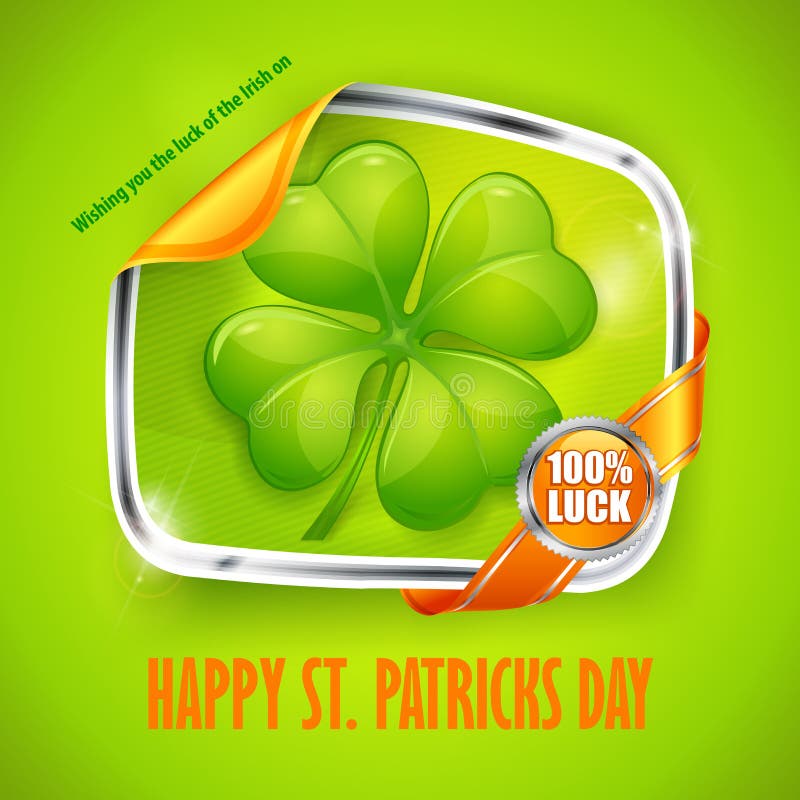 Clover Sticker Stock Illustrations – 3,999 Clover Sticker Stock ...