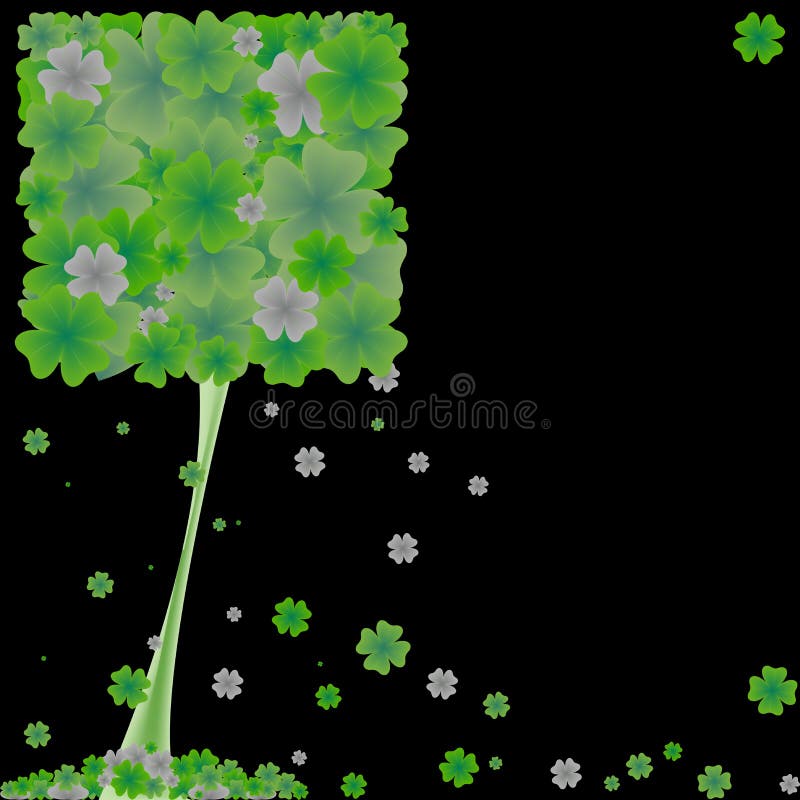 Clover tree stock vector. Illustration of blossom, creative - 12967961