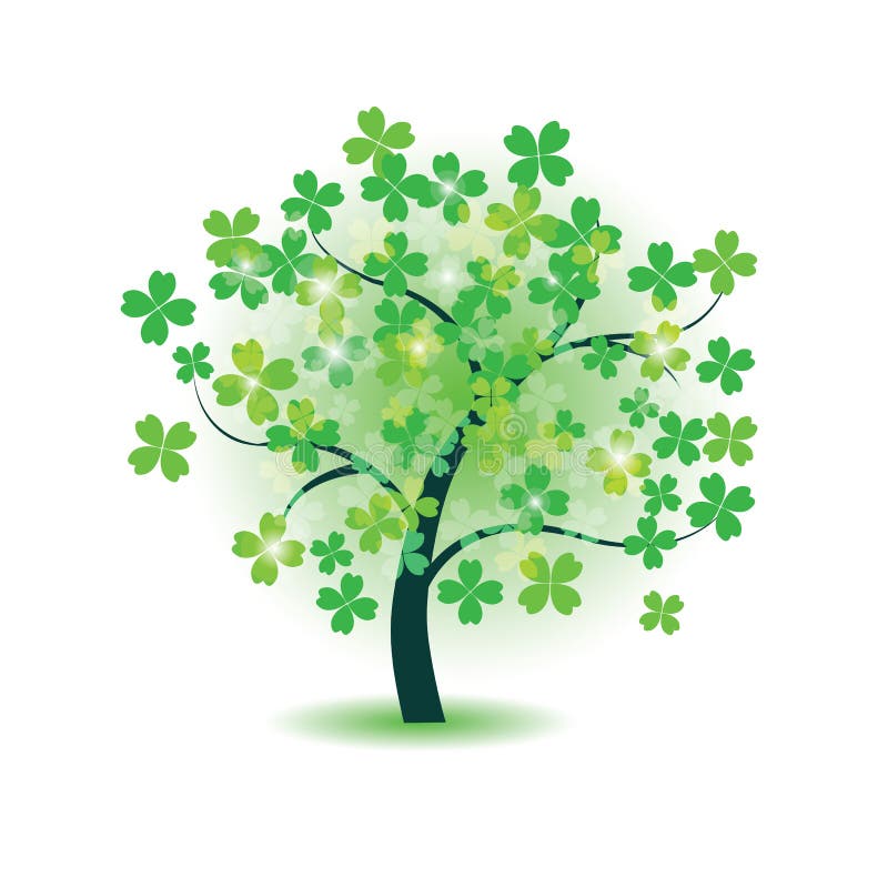 Clover Tree stock illustration. Illustration of branch - 23436060