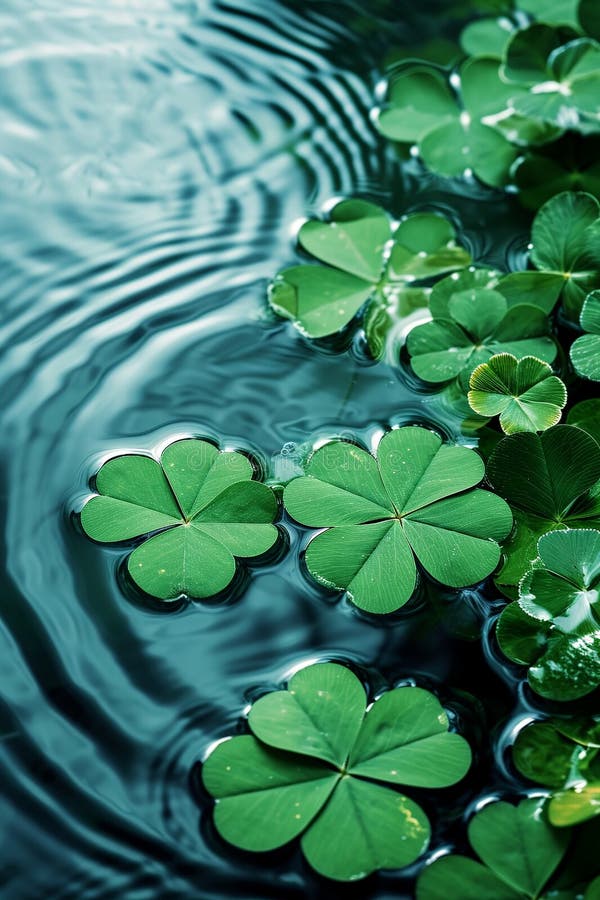 Cloverleaf with Four Leaves Stock Photo - Image of background, grow ...