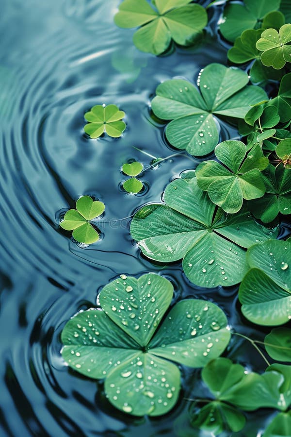 Cloverleaf with Four Leaves Stock Photo - Image of nature, charm: 302496022
