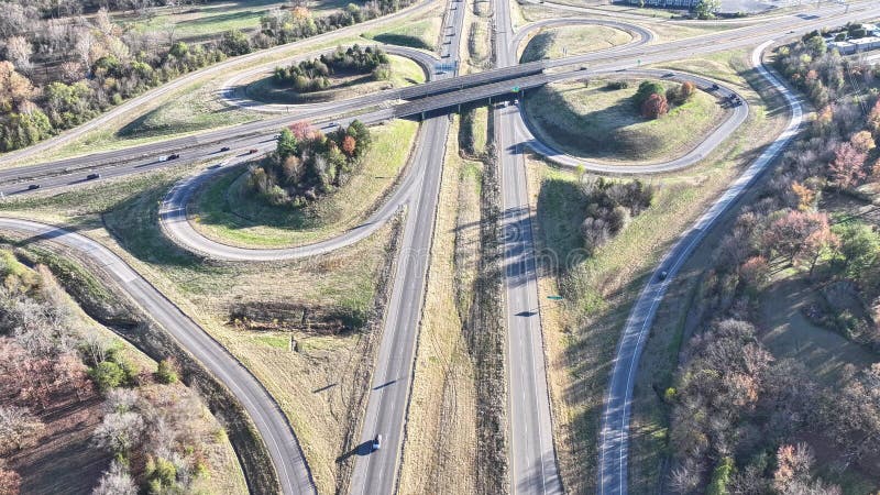 Cloverleaf Interchange between Interstate 540 and US 64 in Van Buren ...
