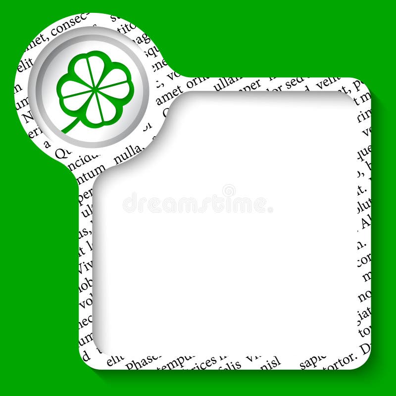 Cloverleaf stock vector. Illustration of leaf, advertising - 54843899