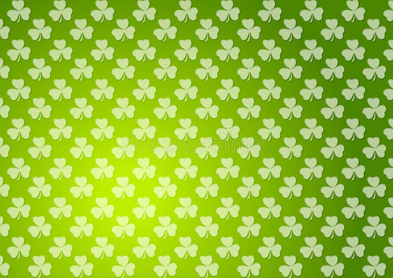 Clovers Shamrocks Green Abstract Texture Background Stock Vector ...