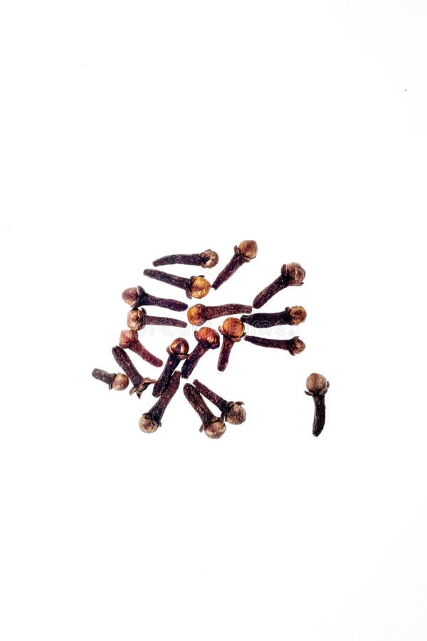 Cloves.Dry Cloves Top View Isolated on a White Background Stock Photo ...