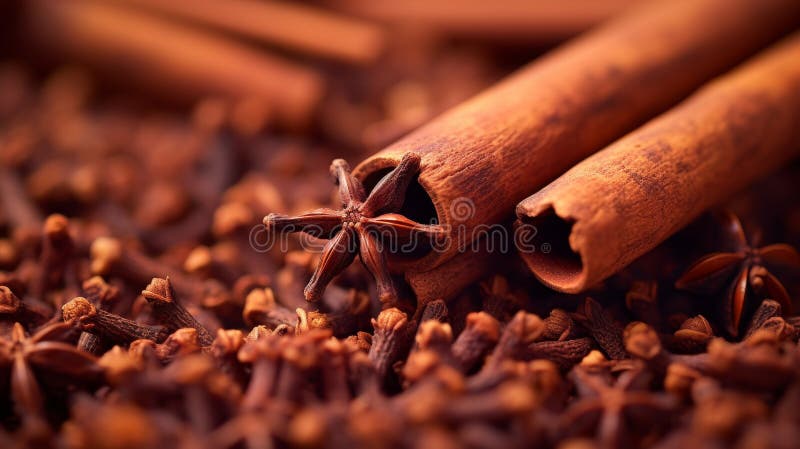 Cloves in Macro Showcasing Their Distinctive Texture and Shape Stock ...