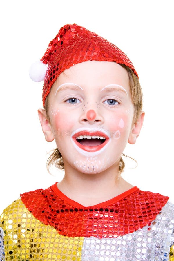 Happy Little Clown stock photo. Image of yellow, halloween - 6161148