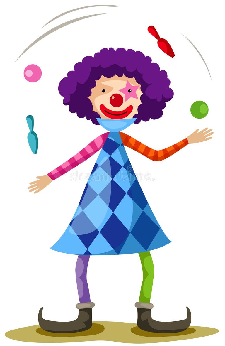Clown Juggling Stock Illustrations – 9,680 Clown Juggling Stock ...