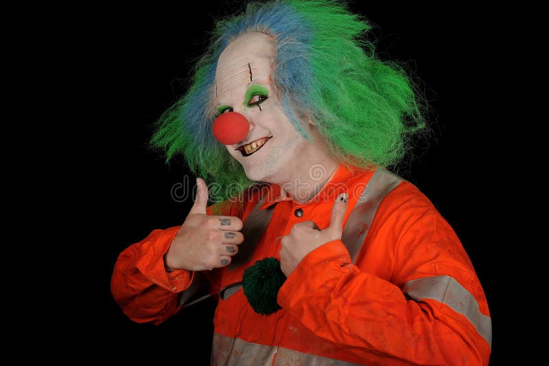 Clown stock image. Image of thumb, posed, costumed, smiling - 8000297
