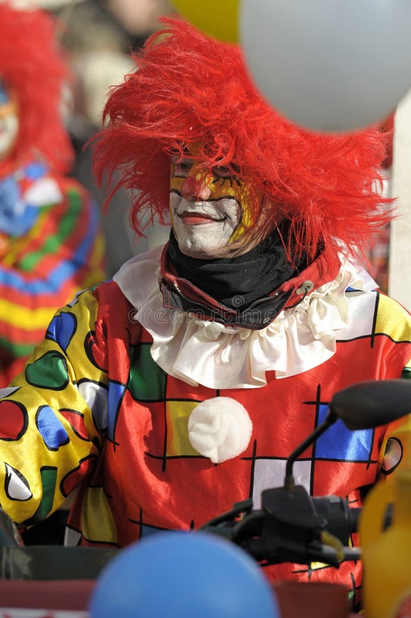 Row of carnival clowns stock photo. Image of amusement - 13755678
