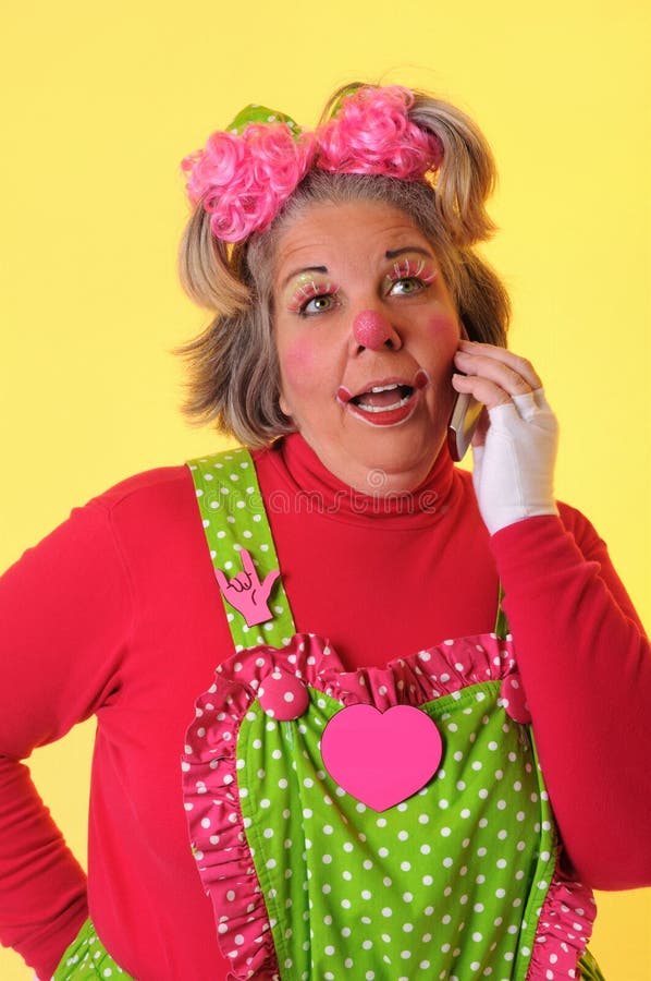 Female Clown Smiling stock image. Image of woman, grin - 5272913