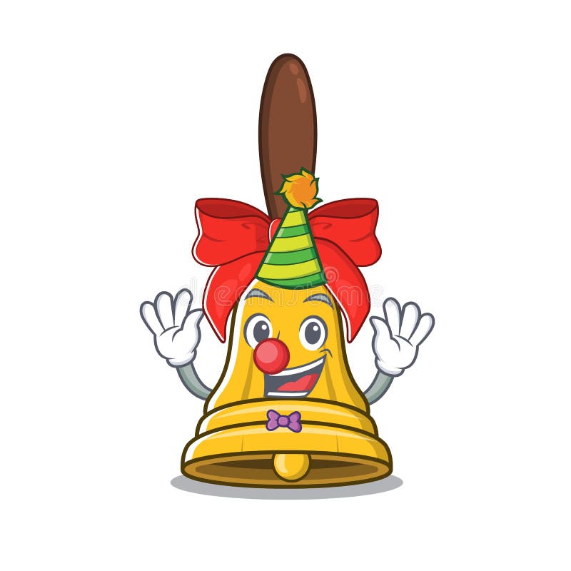 Clown Christmas Bells in the Character Shape Stock Vector ...