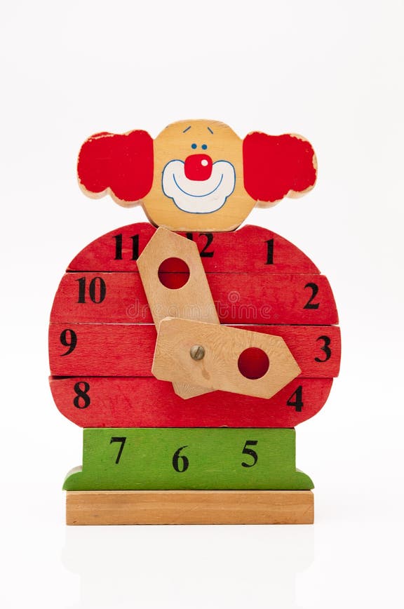 Clown clock stock image. Image of wake, wood, clown, alarm - 38082371