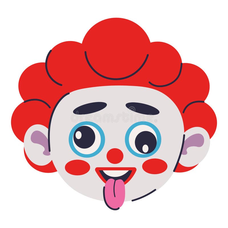 Clown creatures emoji stock illustration. Illustration of vector ...