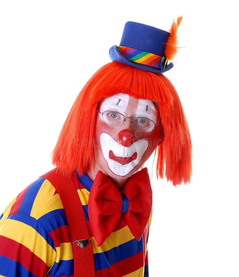 Clown de cirque image stock. Image du carnaval, contact - 1577923