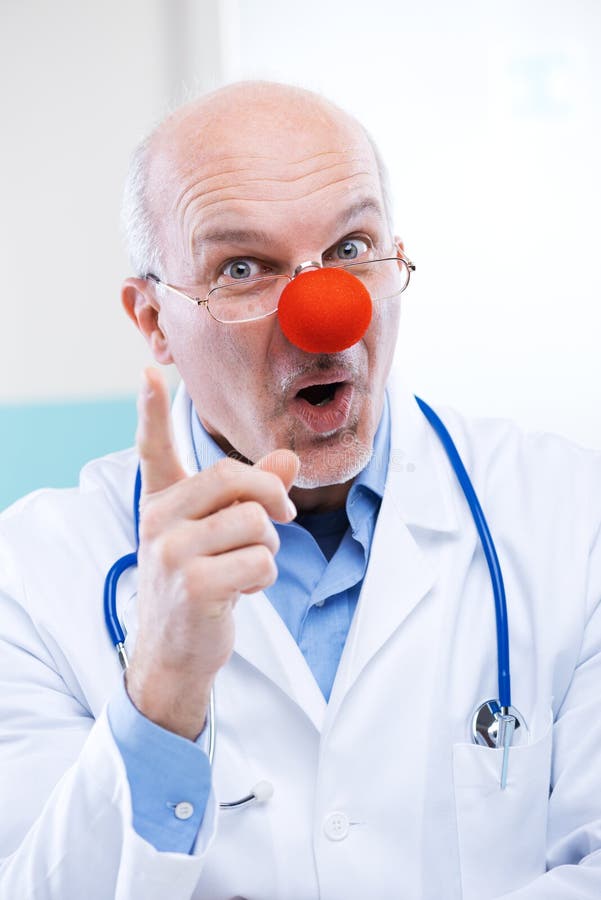 Clown doctor stock photo. Image of occupation, healthcare - 36801920