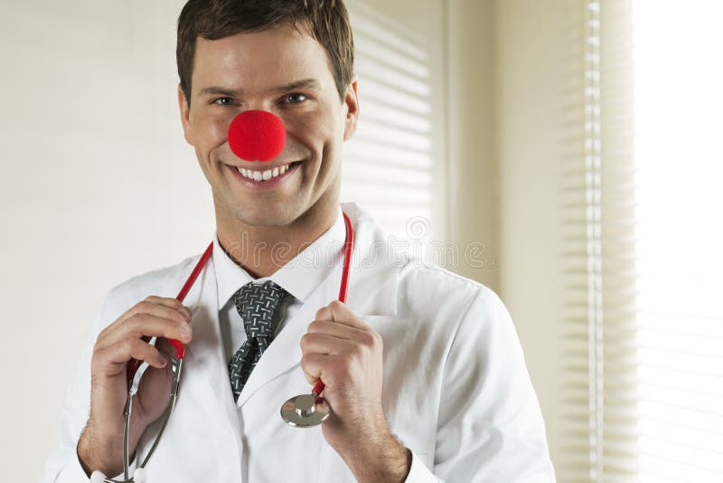 Clown Doctor Portrait stock photo. Image of male, smiling - 14949992