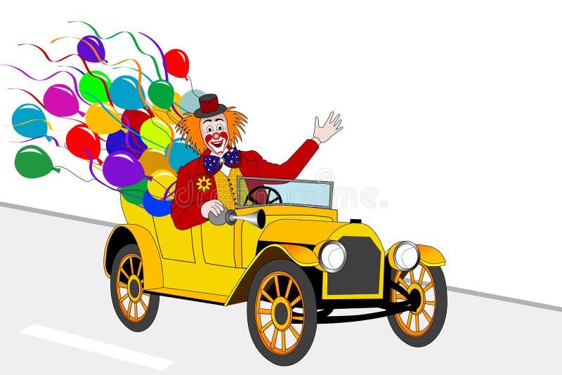 Clown stock vector. Illustration of birthday, entertainment - 3464180