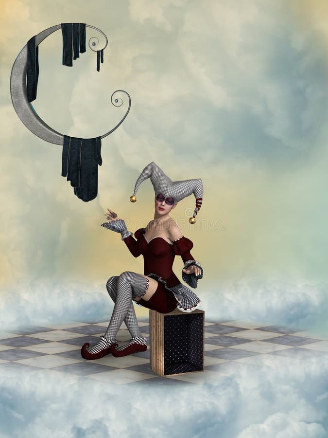 Fantasy landscape stock illustration. Illustration of digital - 53729206