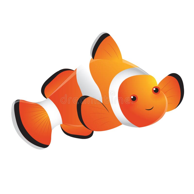 A Clown Fish. Vector Illustration Decorative Design Stock Vector ...