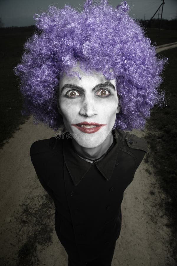 Clown fou image stock. Image du anormal, visage, impair - 14672597