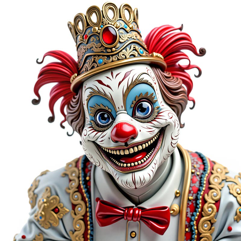 Clown with Funny Expression Stock Illustration - Illustration of ...