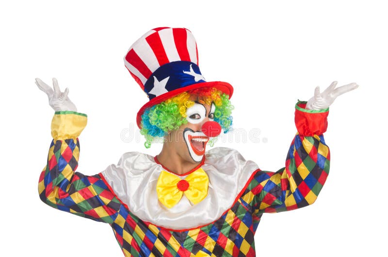 Clown with hat stock photo. Image of celebration, humourous - 35069964