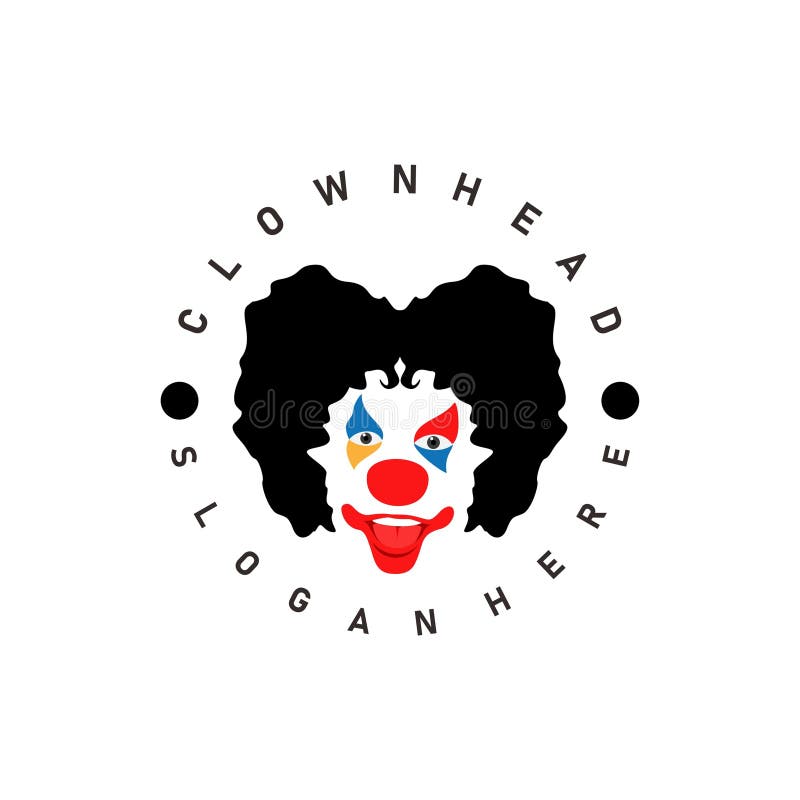 Clown Head Logo Icon Design Vector Stock Vector - Illustration of ...