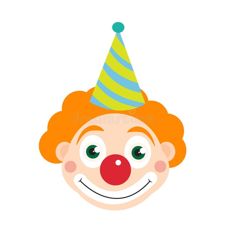 Clown Icon Flat Style , Isolated on White Background. Vector ... Clown Icon Flat Style , Isolated on White Background. Vector ...
