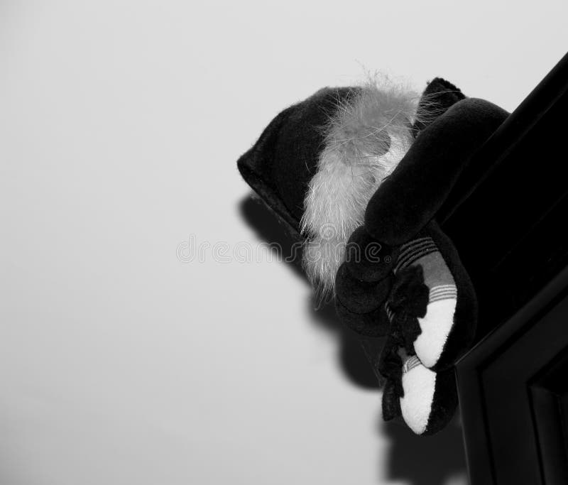 Only clown and its shadow. stock image. Image of clown - 92716727