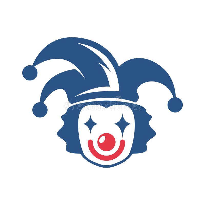 Clown logo icon design stock vector. Illustration of joker - 379573137